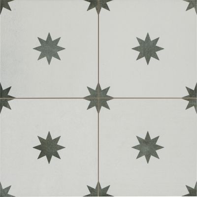 Star White Porcelain Wall and Floor Tile - 17 x 17 in. - The Tile Shop
