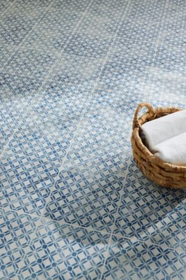 Fresco Blue Porcelain Wall and Floor Tile - 13 x 13 in. - The Tile Shop