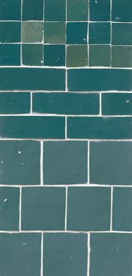 Zellige Turquoise Gloss Ceramic Wall and Floor Tile - 2 x 2 in. - The ...