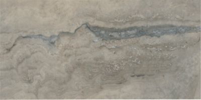 Travertine Grey Porcelain Polished Wall and Floor Tile - 12 x 24 in ...