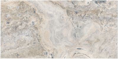 Claros Silver Honed Filled Travertine Wall and Floor Tile - 12 x 24 in ...