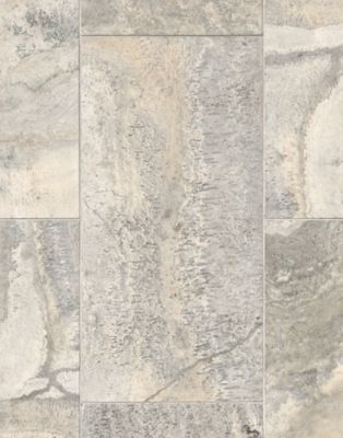 Claros Silver Honed Filled Travertine Wall and Floor Tile - 12 x 24 in ...