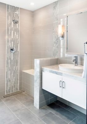Bianco Carrara Pol Curb Marble Floor Tile - 6.6 x 60.96 in. - The Tile Shop