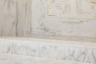 Calacata Evora Honed Hex Marble Mosaic Wall and Floor Tile - 3 in ...