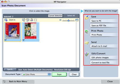 Scan using MP Navigator 2.0 (Windows)