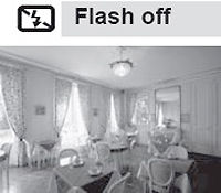 How to use the flash OFF mode on the EOS 30D