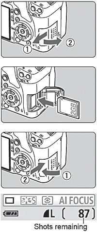 Remove and reload the memory card from the EOS Digital Rebel XSi