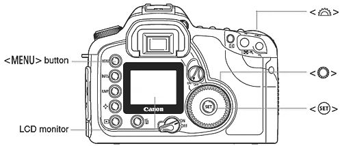 How to change menu settings on the EOS 10D