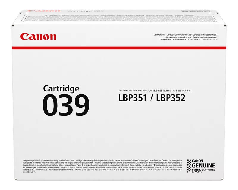 Canon Cartridge 039 Black | Canon U.S.A., Inc.