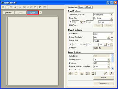 Scan using ScanGear MP (Windows)