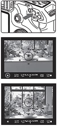 How to lock the exposure (AE Lock) on the EOS 50D