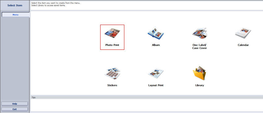 Printing a Single Photo in Easy-PhotoPrint EX (Windows)