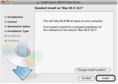 Installing the Printer Driver (Mac Printer Driver V2.43)