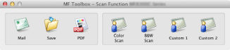 Scanning with the MF Toolbox (DPIS Mac Scanner Driver V2.0)