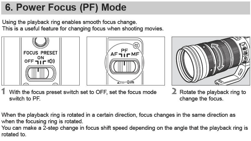 Power Focus (PF) Mode