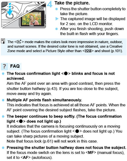 [A+] Fully Automatic Shooting (Scene Intelligent Auto)