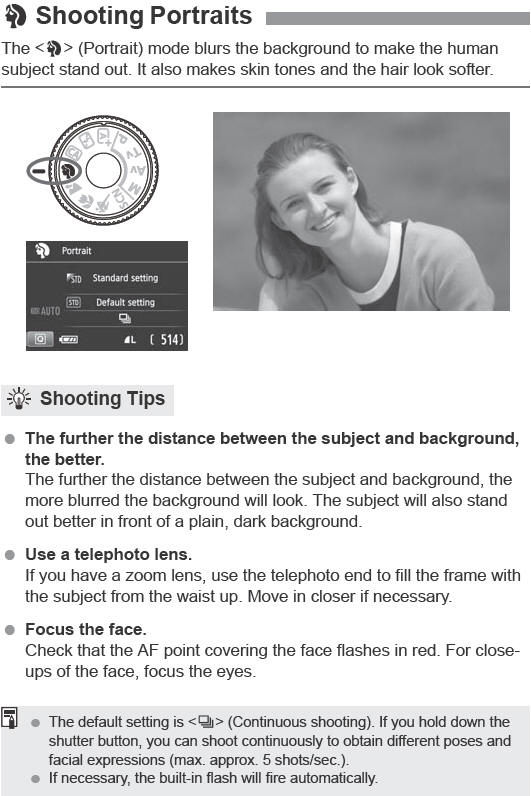 Shooting in Portrait Mode