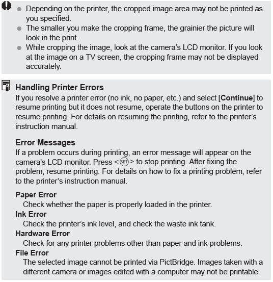 Pictbridge Printing