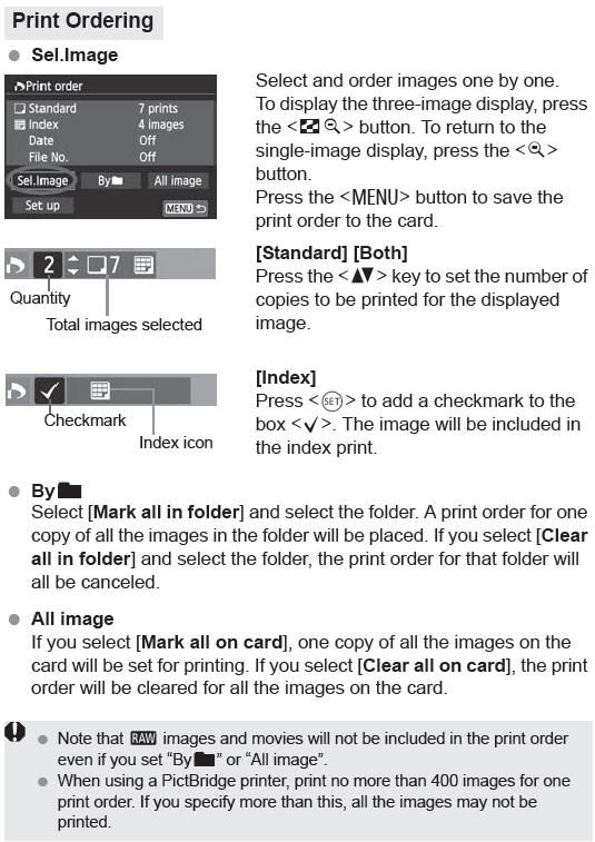 Digital Print Order Format (DPOF)
