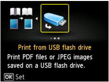 Print photographs from a USB flash drive - MX922