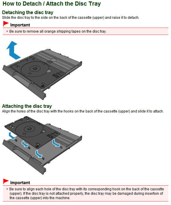 Where is the CD/DVD printing tray located