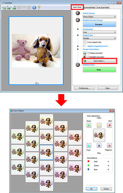 Correcting Images and Adjusting Colors with ScanGear (Scanner Driver)