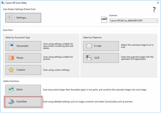 Unable to 2 sided scan from the ADF (MF Scan Utility)