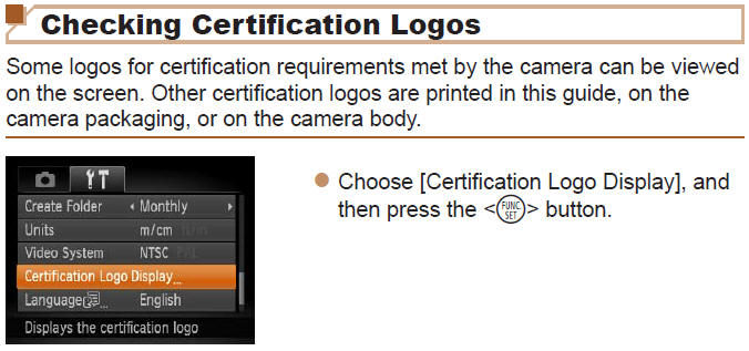 Checking Certification Logos