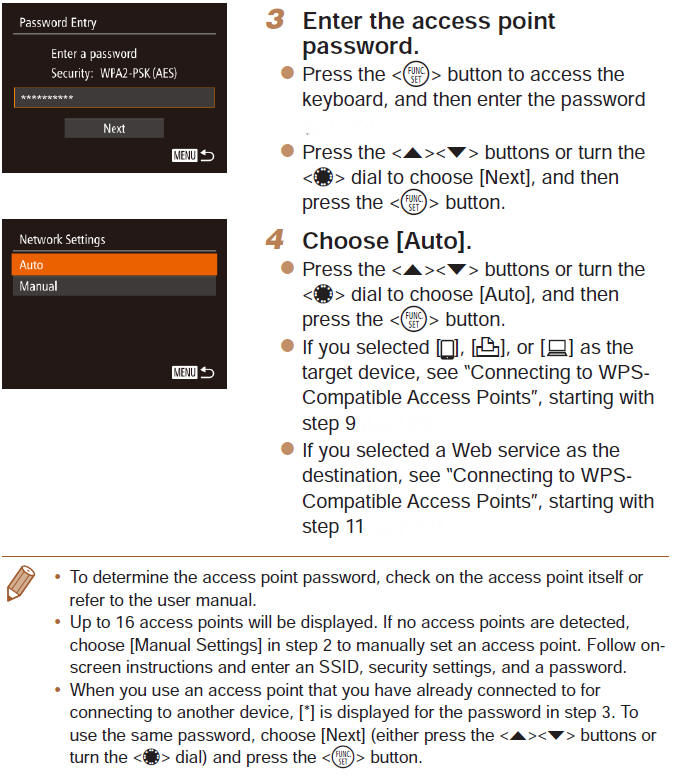 Connecting to WPS-Compatible Access Points