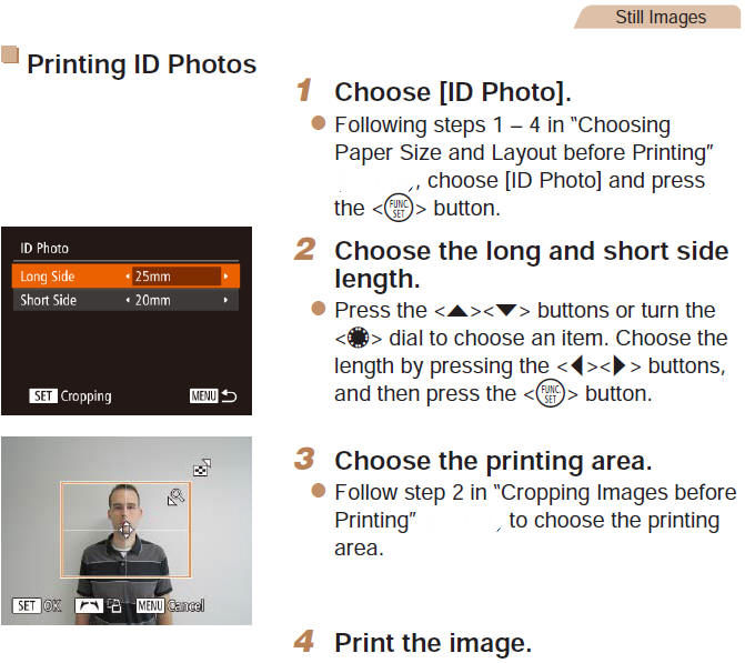 Printing Images via PictBridge Compatible Printer