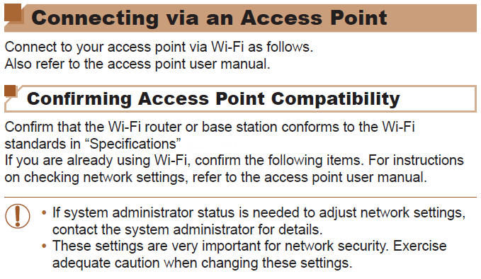 Connecting Wi-Fi via an Access Point