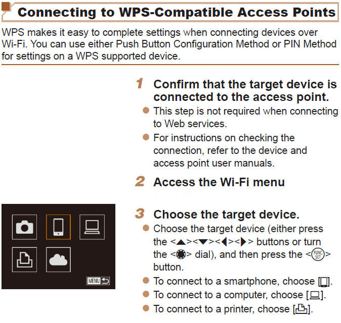 Connecting Wi-Fi via an Access Point