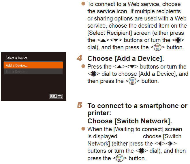 Connecting Wi-Fi via an Access Point