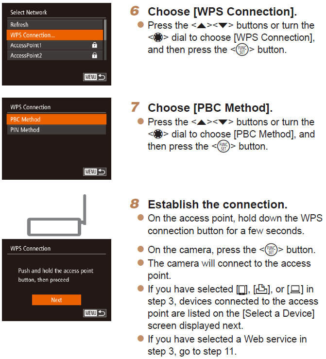 Connecting Wi-Fi via an Access Point