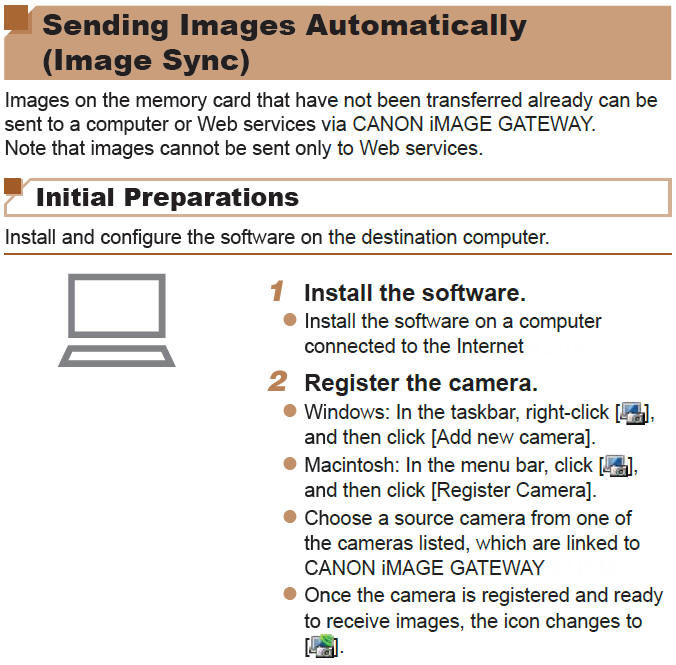 Sending Images Automatically to a computer or Web Service (Image Sync)