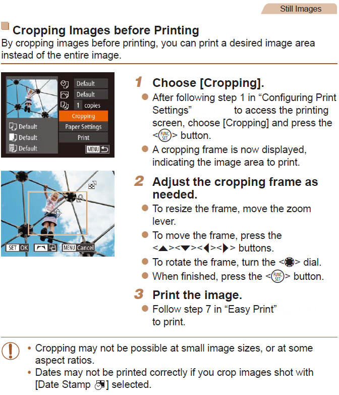 Printing Images - Easy Print PictBridge