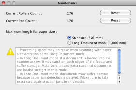 Setting the Long Document Mode (P-215)