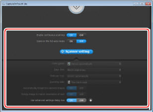 Scanner Settings (P-215)