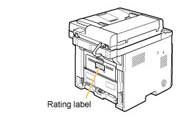 Locating the Serial Number (MF5900 Series/MF6100 Series)