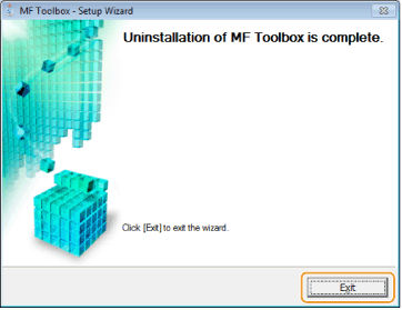 Uninstalling the MF Toolbox (For Windows)
