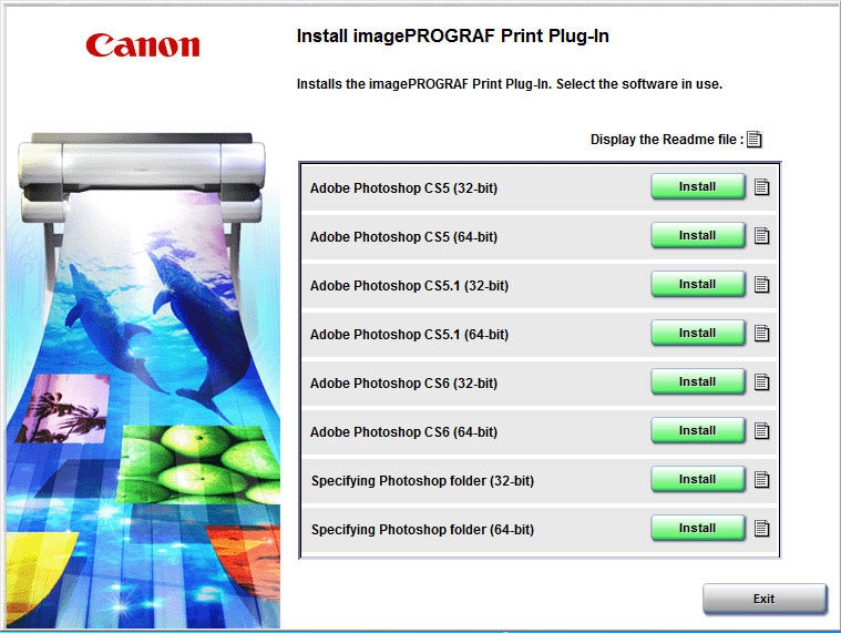 How to install the imagePROGRAF Print Plug-in for Photoshop CC / CC 2014