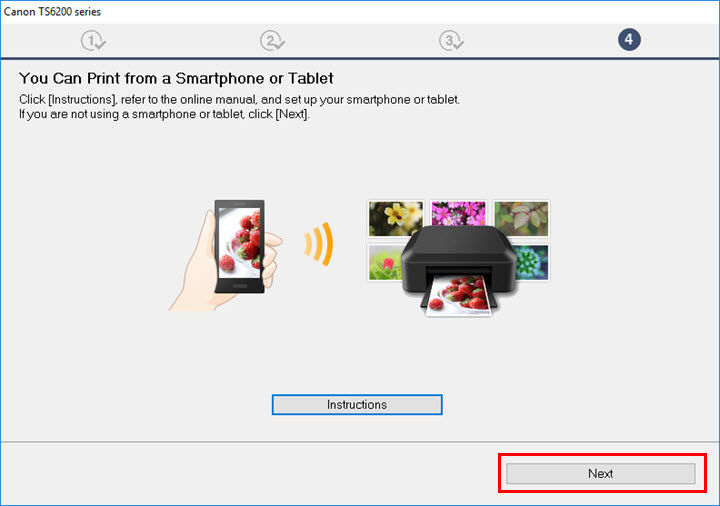 Easy Wireless Setup for Windows - PIXMA TS6220