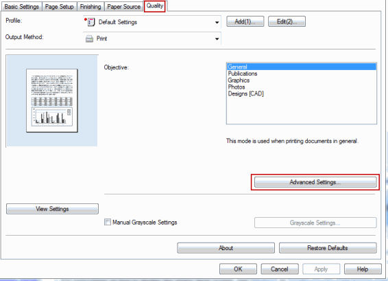 Changing the toner saver settings from a Windows computer (D1300 series)