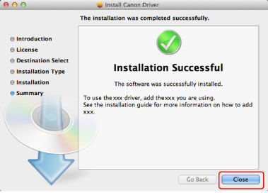 Installing the Driver (imageCLASS/ Faxphone Driver MF Printer Driver 10 ...