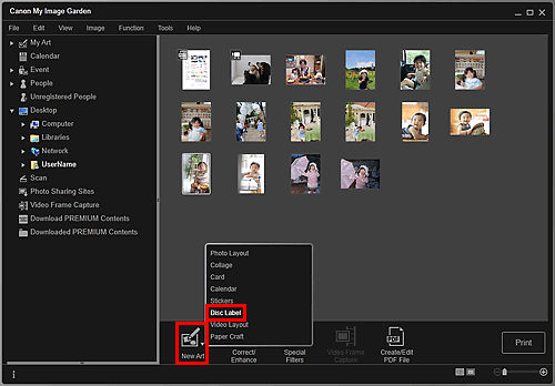 Printing cd/dvd Disc Labels