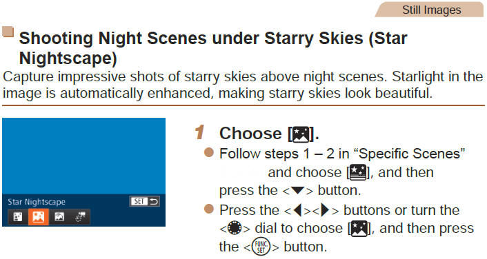 Shooting Night Scenes under Starry Skies (Star Nightscape)