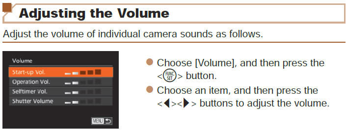 Adjusting the Volume