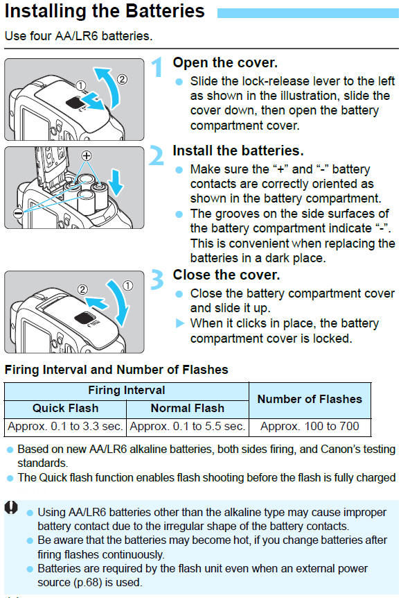 Installing Batteries