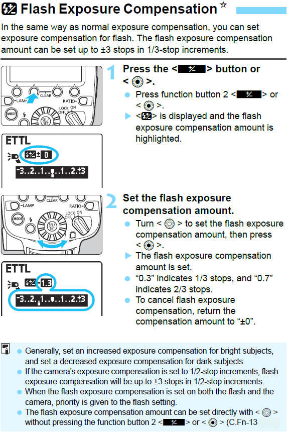 Flash Exposure Compensation