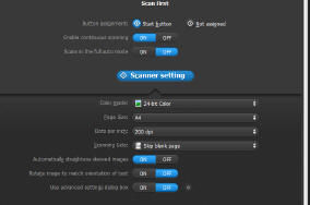 Scanner Settings-CaptureOnTouch (P-215)